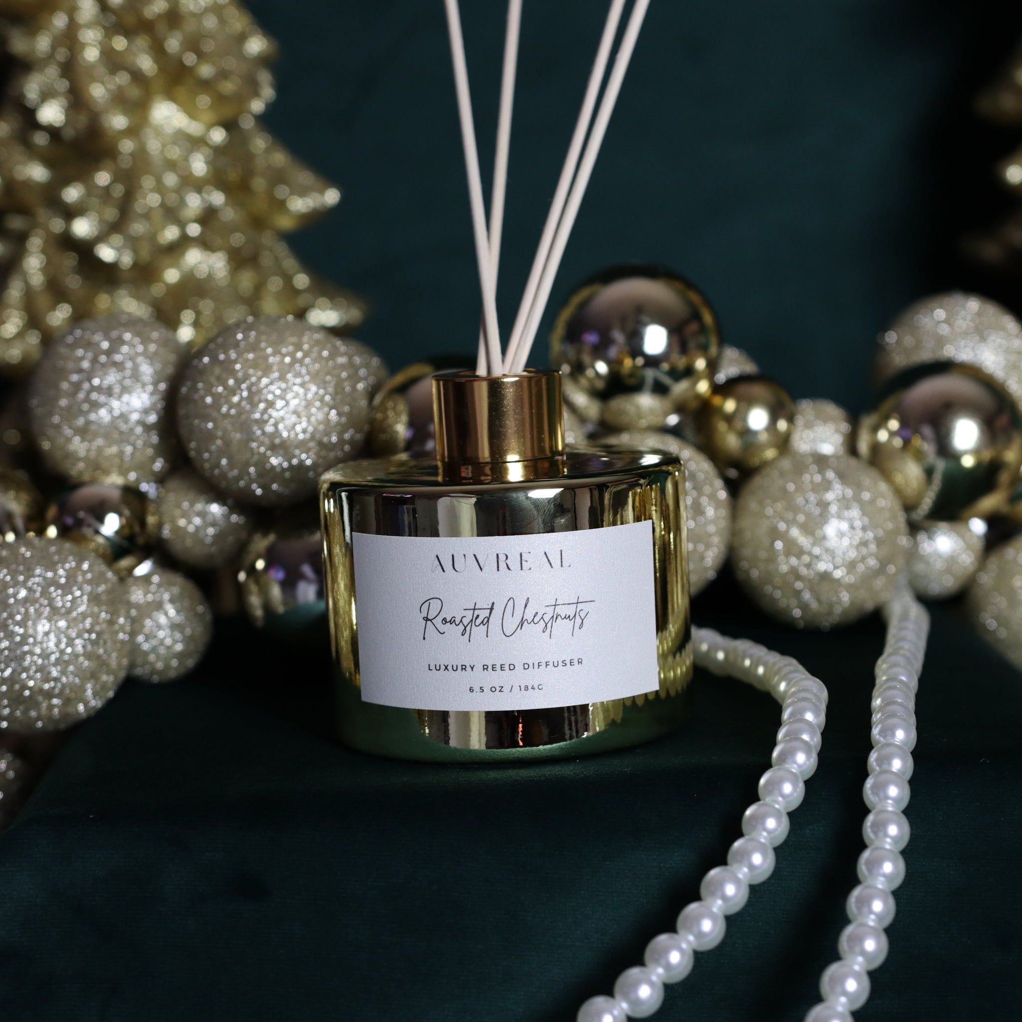 Roasted Chestnuts Luxury Diffuser | Auvreal Candle Co.